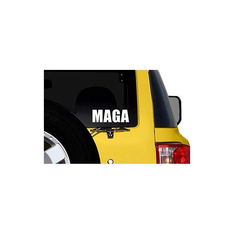 MAGNET 3x5 inch White Vinyl Lettering #MAGA Sticker - make america ...