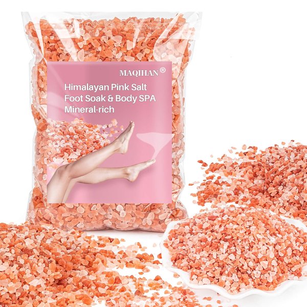 MAQIHAN Pink Salt - 12 Oz Pink Himalayan Bath Salt Foot Soak Foot Spa ...