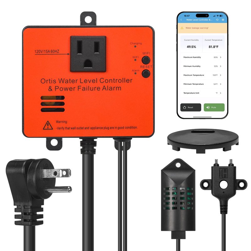 Ortis WiFi Power Failure Alarm with Water Level Detection, Real-time ...