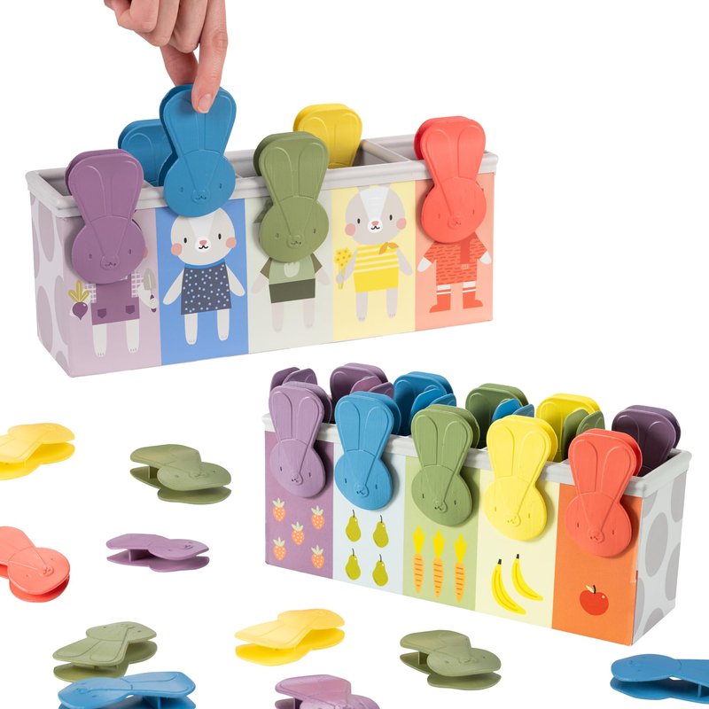 Taf Toys Bunny Sorting Stacking pegs. Toddler Toys Learning Montessori ...