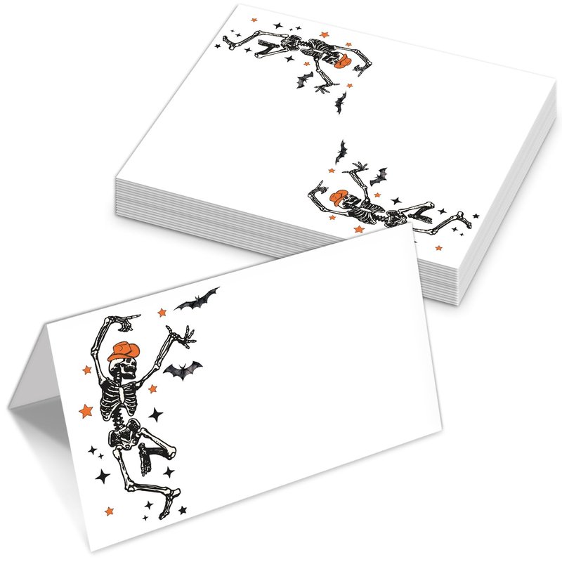 Halloween Tent Labels Seating Table Place Cards Editable location Cards ...