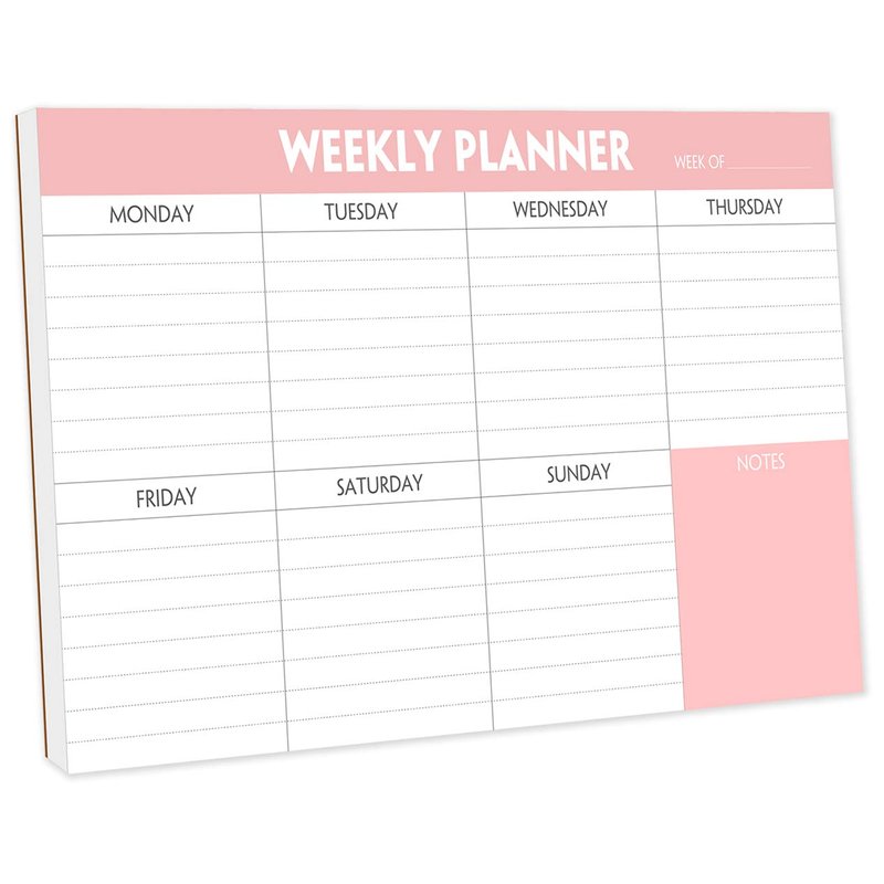 Weekly Planning Pad - Tear Off To Do List Pad with Daily Schedule ...
