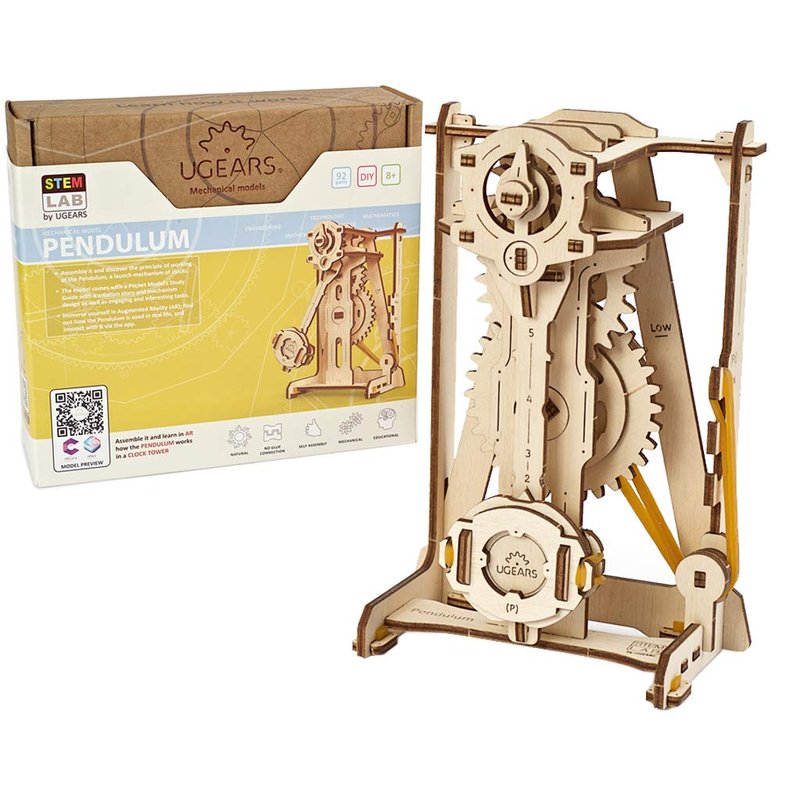 UGEARS STEM Pendulum Model Kit - Creative Wooden Model Kits for Adults ...