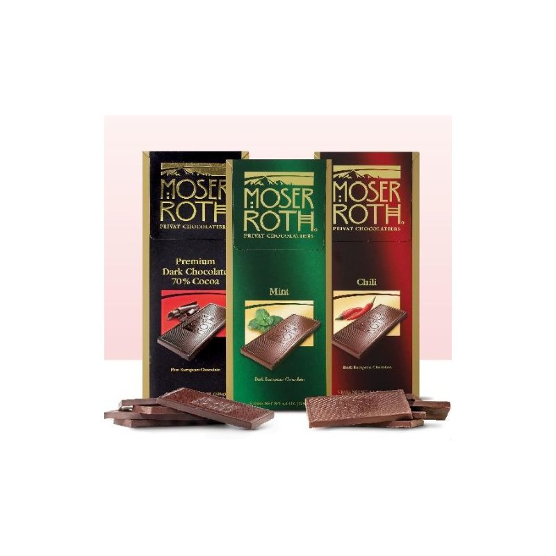 Moser Roth fine chocolate bars - 3 Bars, 3 flavors - Everymarket