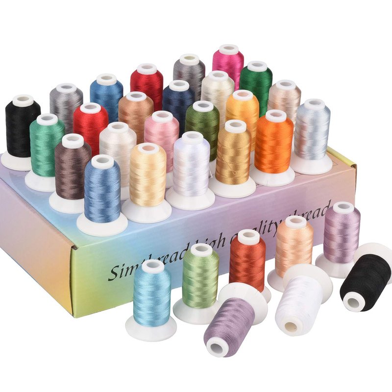 Simthread 32 Madeira Colors Polyester Embroidery Machine Thread Kit ...