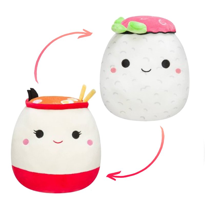 Squishmallow 8” Shun The Sushi Raisy The Ramen Flipamallow 2022 ...