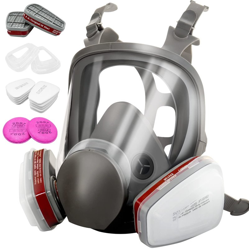 GZYZAMZ 6800 Full Face Gas Mask - Anti-fog, Dust-proof Respirator ...