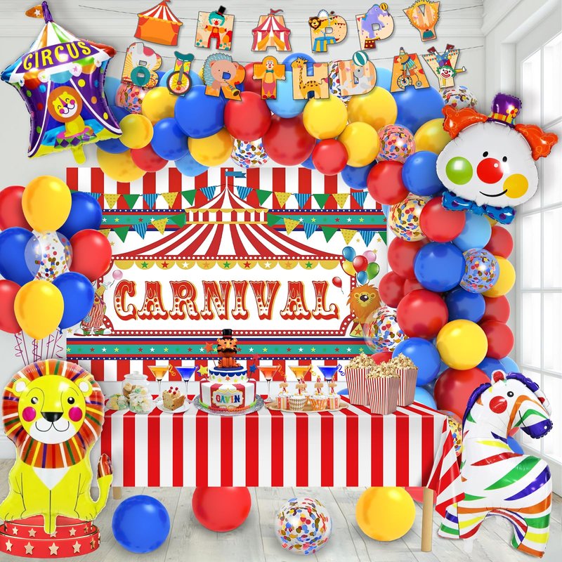 Circus Theme Party Decorations, Carnival Decorations Include Confetti ...