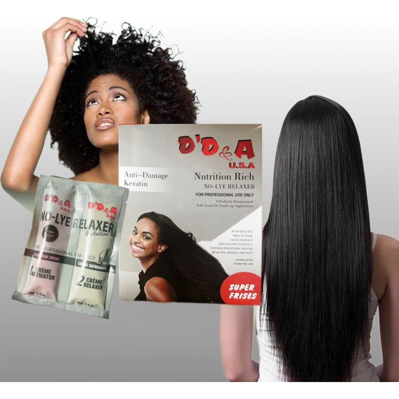 D'D&A Nutrition Rich No-Lye Relaxer Keratin, Shea Butter, Olive Extract ...