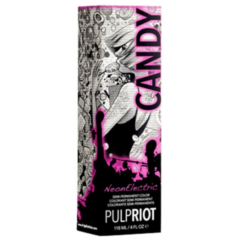 Pulp Riot Semi-Permanent Neon Hair Color 4oz- Candy - Everymarket
