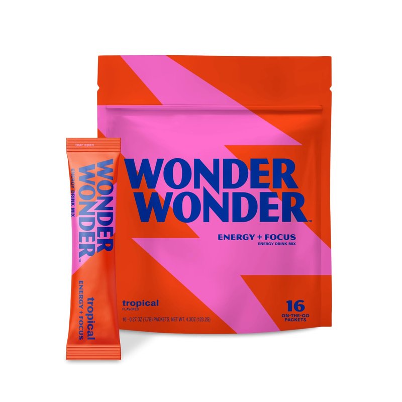 WonderWonder Energy Drink Powder Packets, Energy and Focus Supplement ...