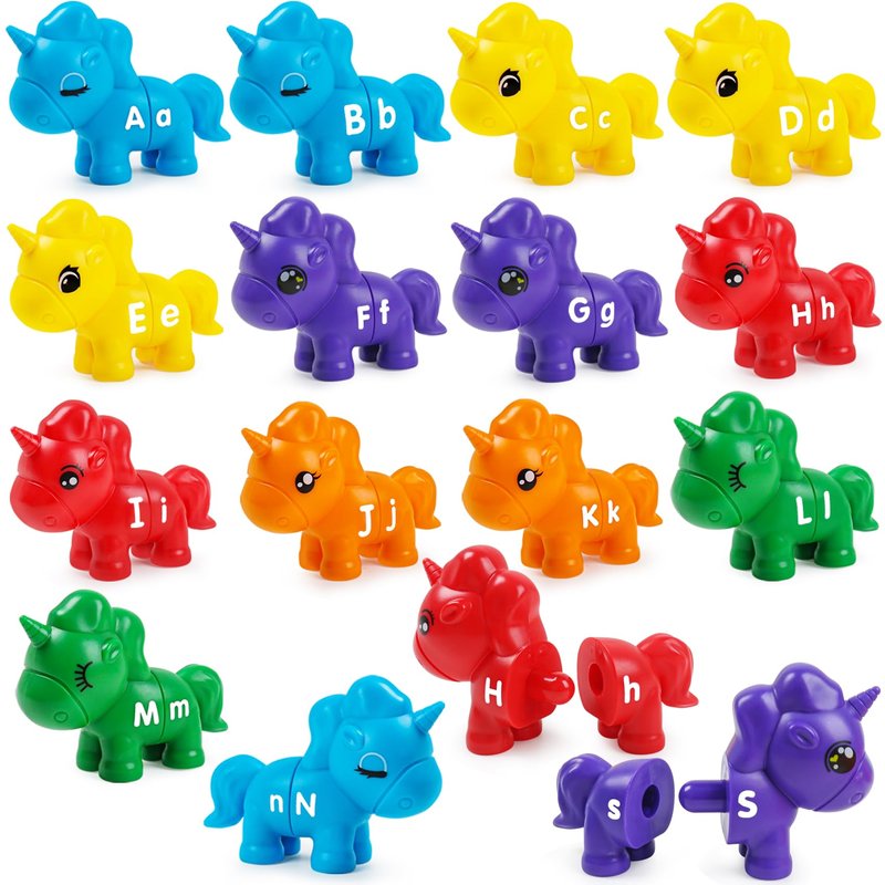 Matching Letters Fine Motor Toy Double-Sided ABC Alphabet Match Game ...