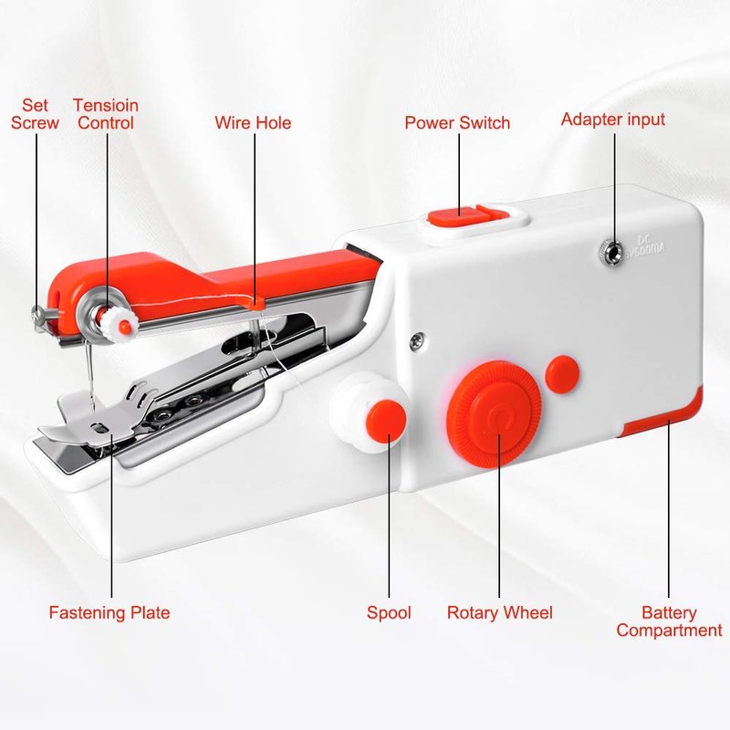Handheld Sewing Machine, Mini Portable Electric Sewing Machine for ...