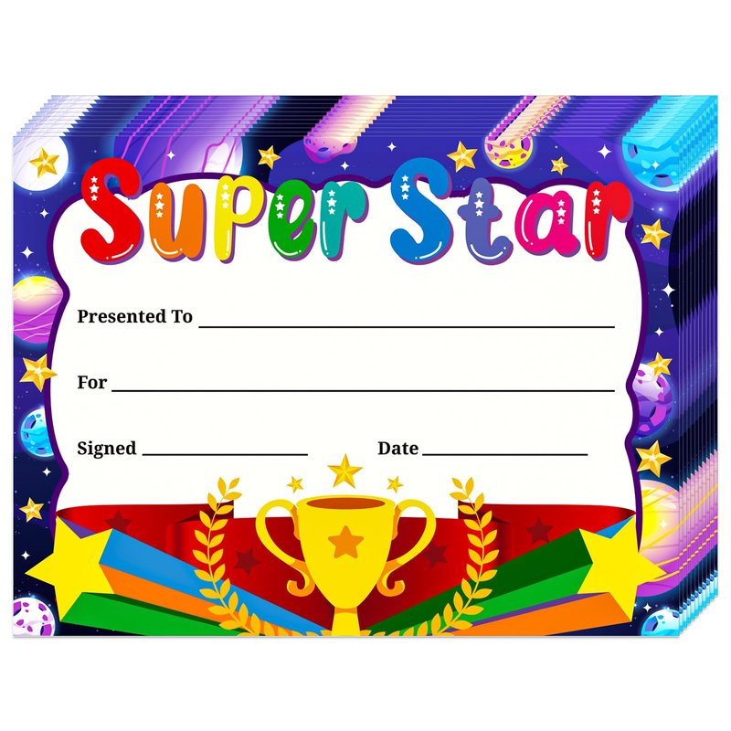 BIZIBAFF Super Star Student Award Certificates - 30PCS Recognition ...