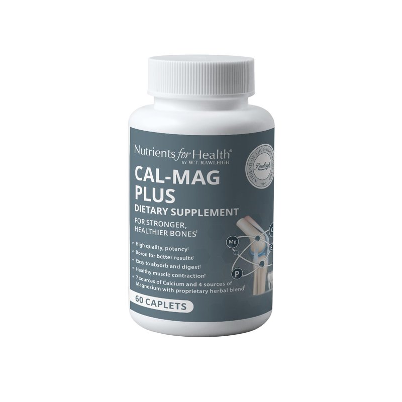 Rawleigh Cal-Mag Plus: 60 Caplets - Dietary Supplement with Calcium and ...