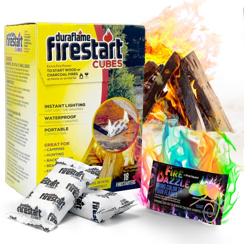 Fire Starter Cubes for Indoor and Outdoor Use - Quick Ignition Fire ...