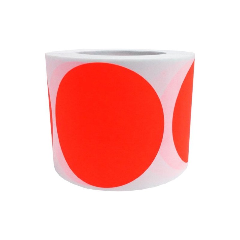 Fluorescent Red Color Coding Labels for Organizing Inventory 4 Inch ...