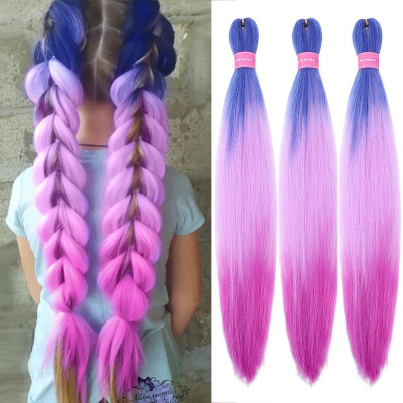 AFNOTE Pre Stretched Braiding Hair Extensions for Braids 26 Inch 3 ...