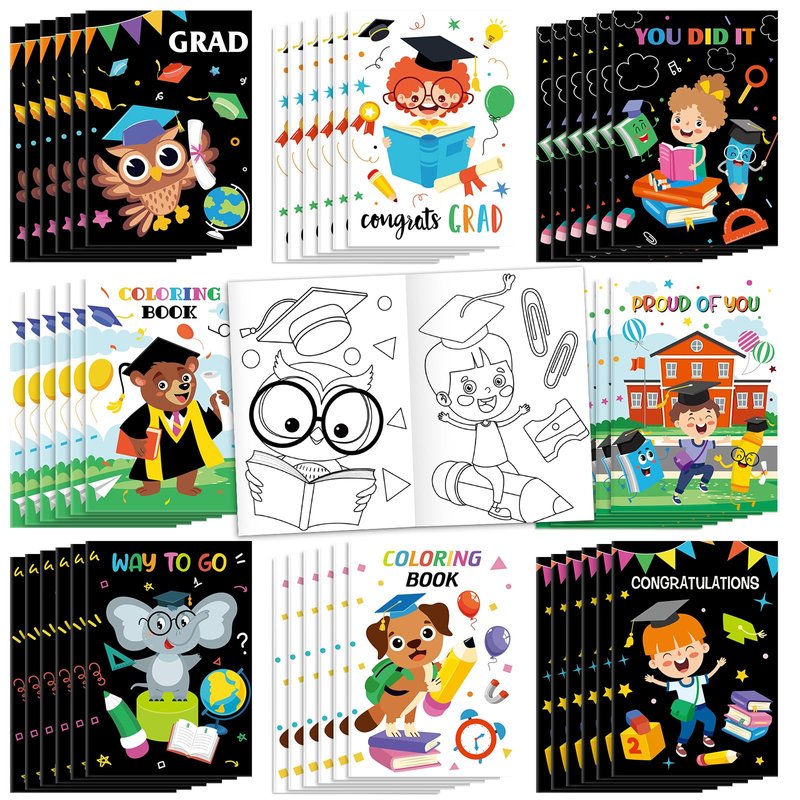 Weekgrat 48 Pcs Kindergarten Graduation Coloring Books Bulk for Kids ...