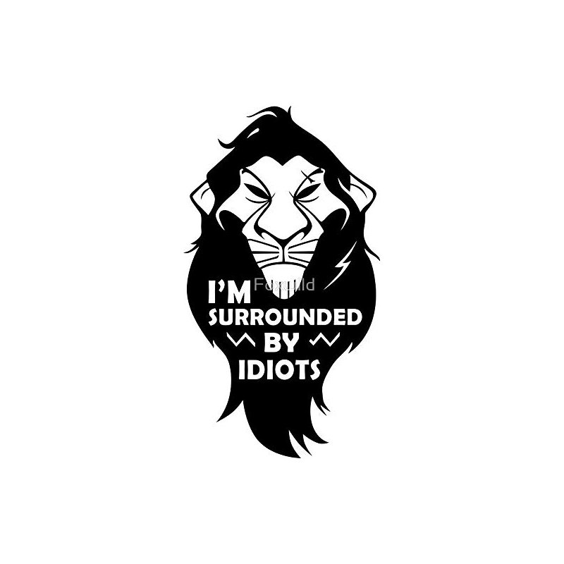 LA Stickers I'm Surrounded by Idiots - Sticker Graphic - Auto, Wall ...