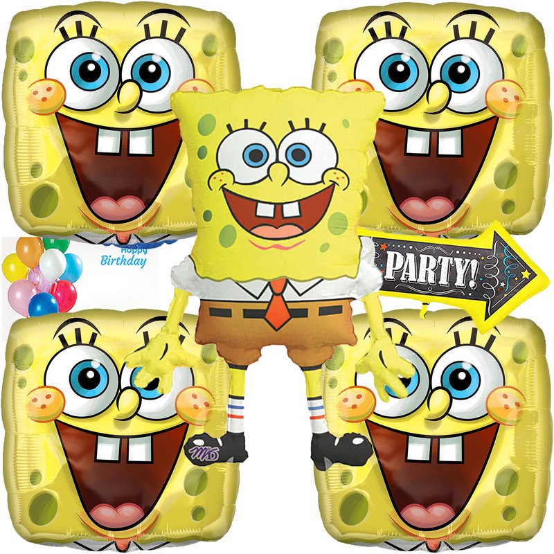Anagram Foil Balloons for SpongeBob Birthday Party Supplies Balloon ...