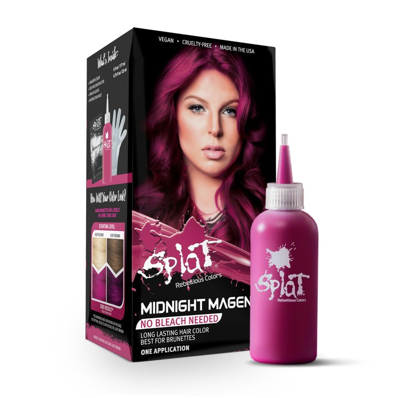 Splat Midnight Magenta Semi Permanent Hair Dye Kit, 1 Application ...