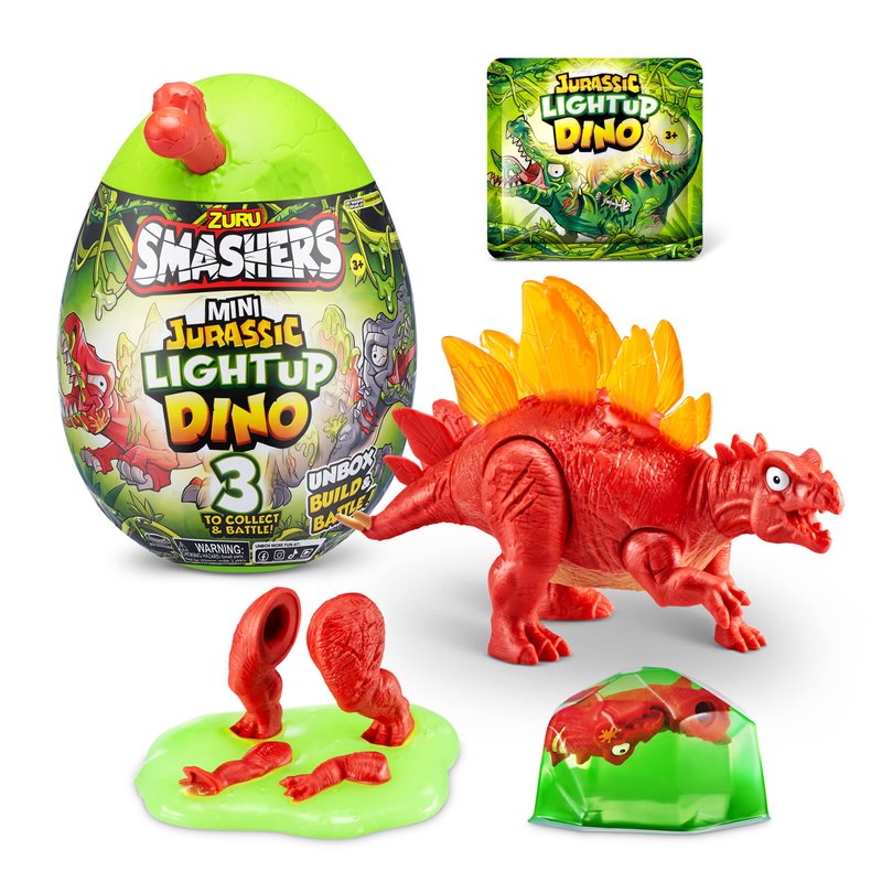 Smashers Mini Jurassic Light Up Dino Egg (Stegosaurus) by ZURU ...