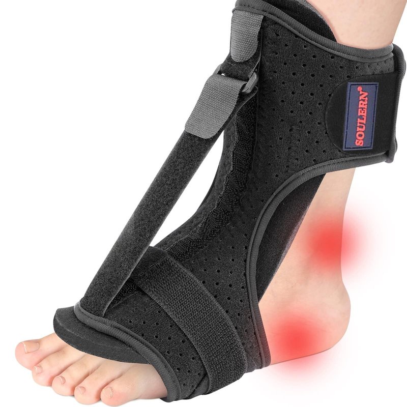 Soulern Plantar Fasciitis Night Splint Drop Foot Orthotic Brace ...