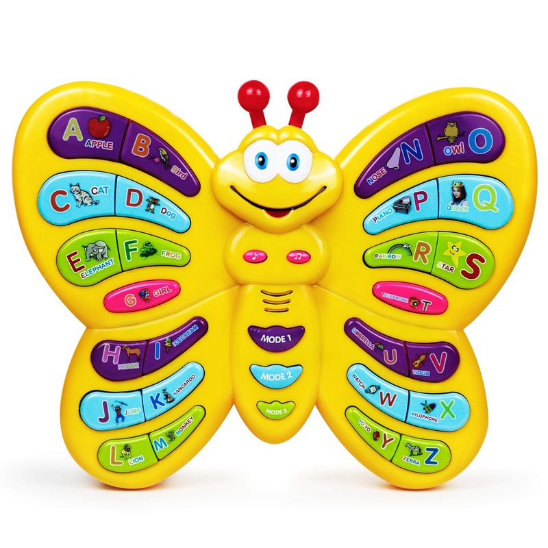 Preschool ABC Learning Toy, Interactive Educational Butterfly Toy for ...