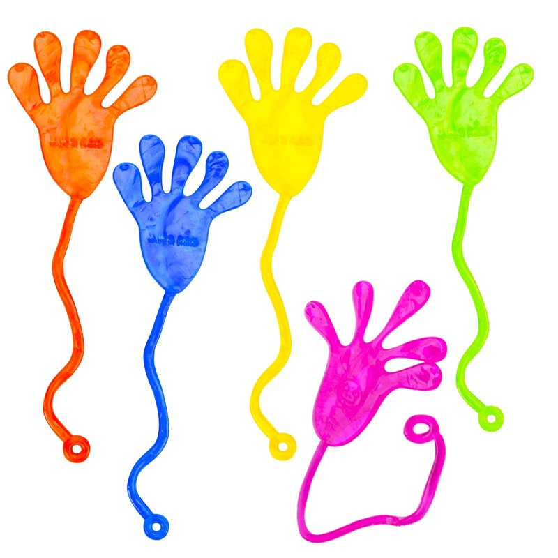Shindel 48PCS Sticky Hands Party Favors for Kids, Slappy Sticky Hands ...