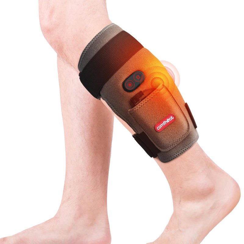 Comfheat Cordless Leg Heating Pad with Vibration for Pain Relief ...