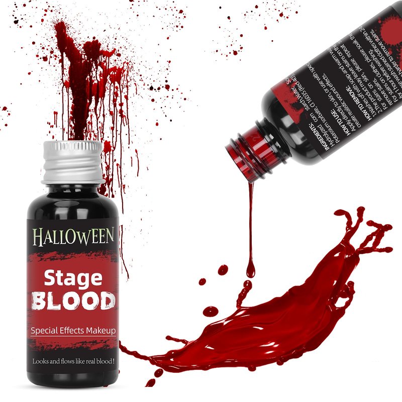 Halloween Stage Fake Blood, Edible Fake Blood Realistic Effect Sticky ...