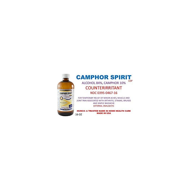 Camphor Spirit, USP, 16 oz. - Everymarket