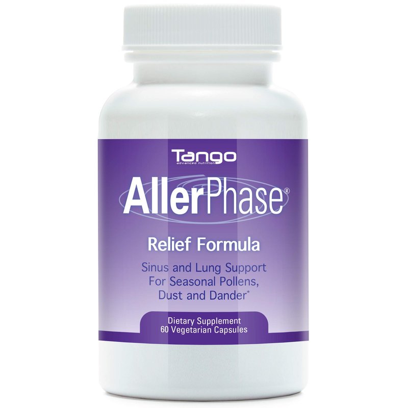 AllerPhase Natural Herbal Sinus and Lung Relief Supplement for Seasonal ...