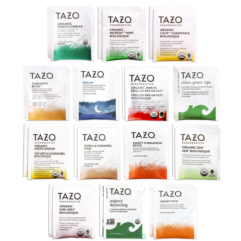 BLUE RIBBON, Tea Bags Sampler Assortment Variety Pack Gift Box (42 ...