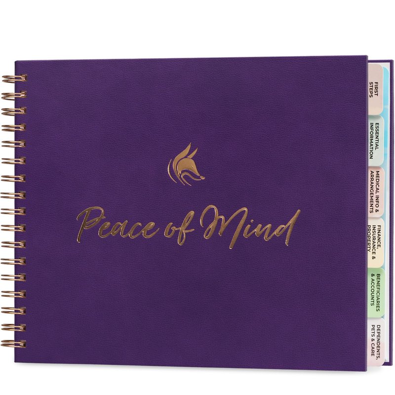 Clever Fox Peace of Mind Planner – Guided End of Life Organizer ...