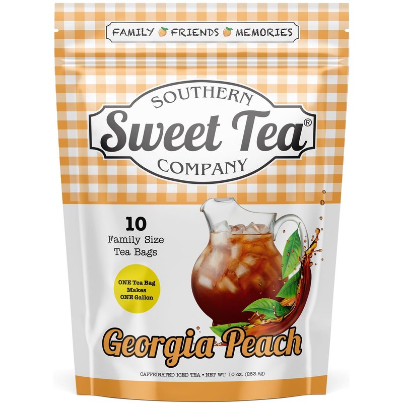 Iced Tea Georgia Peach Ice Tea Bags - 10-Pack (10 Gallons Total ...