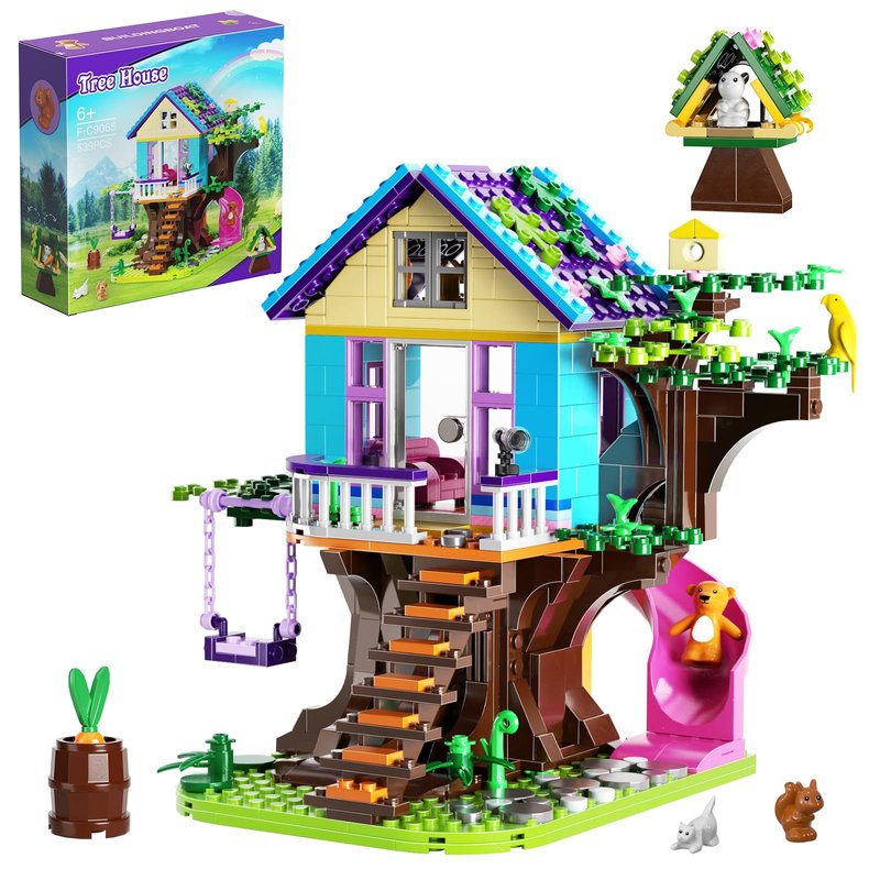 Tree House Building Kit, Friendship Forest Treehouse Building Toy with ...
