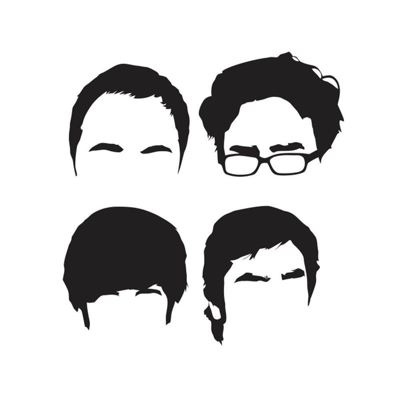 Big Bang Theory TV Heads 5.5" Decal Sticker for Cars Laptops Tablets ...