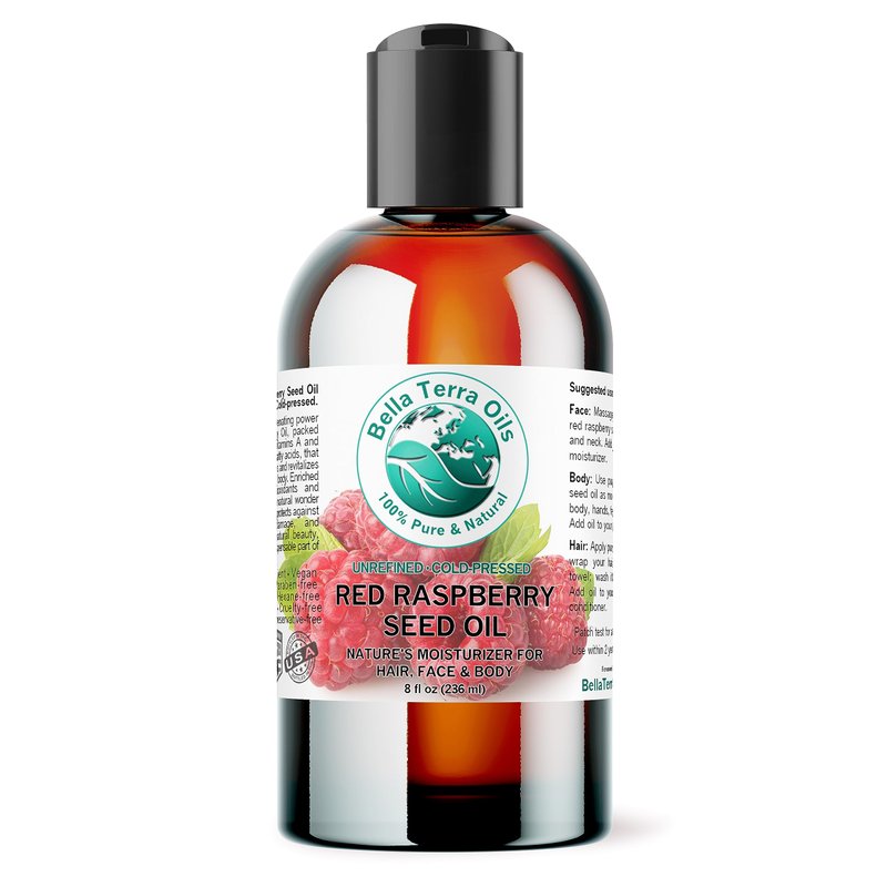 Bella Terra Oils - Red Raspberry Seed Oil 8 oz - Dive into the Richness ...