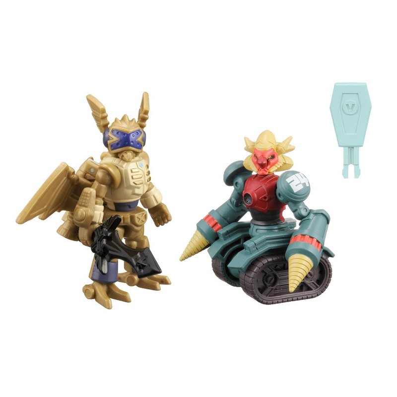 LBX Battle Custom Figure Set LBX Hakai-o Kirito Custom & LBX Bibinbird Gold (Completed) by ...