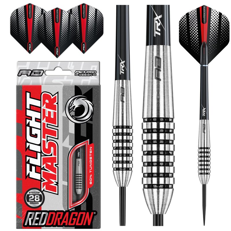RED DRAGON Matra 1: 28g Flightmaster - Tungsten Darts Set with Flights ...