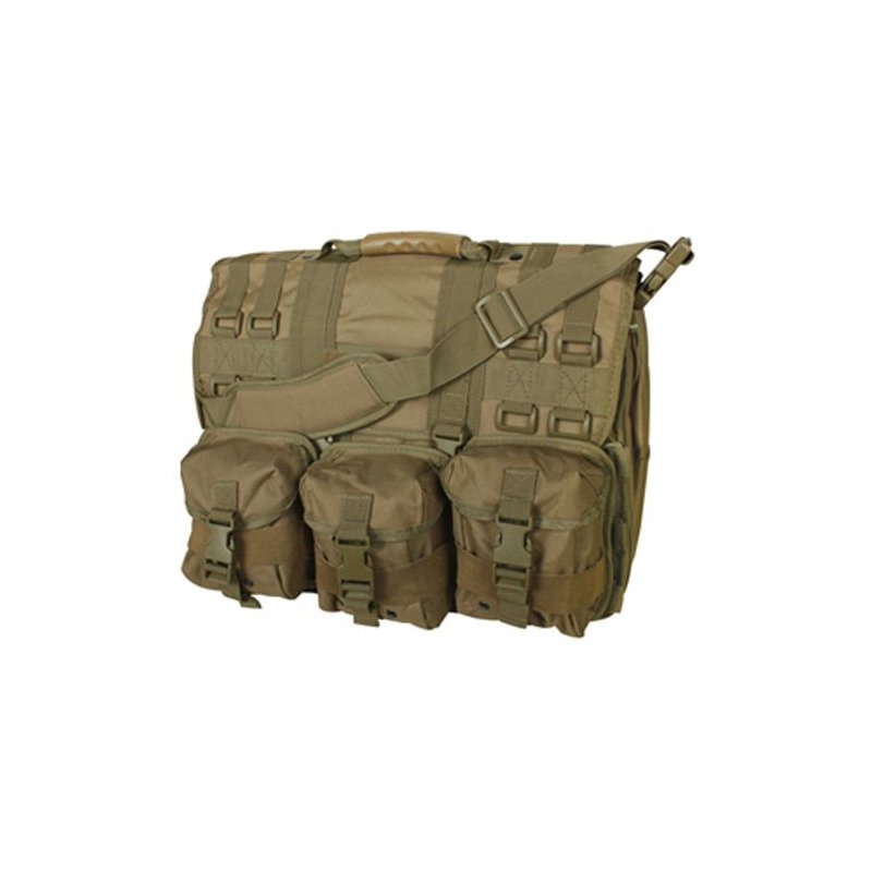 Fox Military MOLLE Tactical Laptop Sholder Bag - Coyote Tan - Everymarket