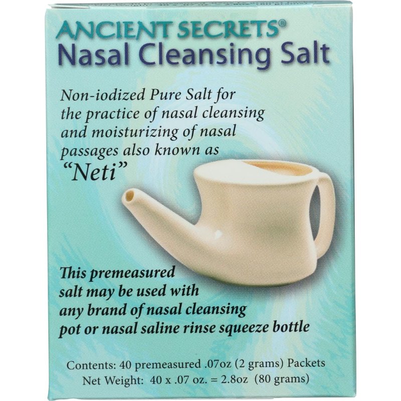 ANCIENT SECRETS NASAL CLEANSING POT SALT 40 PKT 1-EA by Ancient Secrets ...