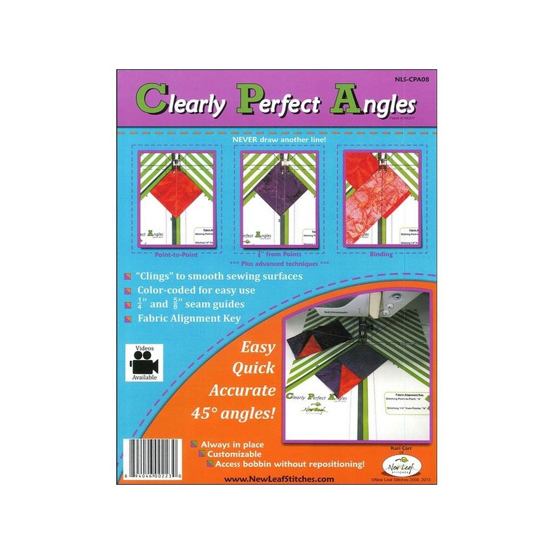 Clearly Perfect Angles Template by New Leaf Stitches – Color Coded ...