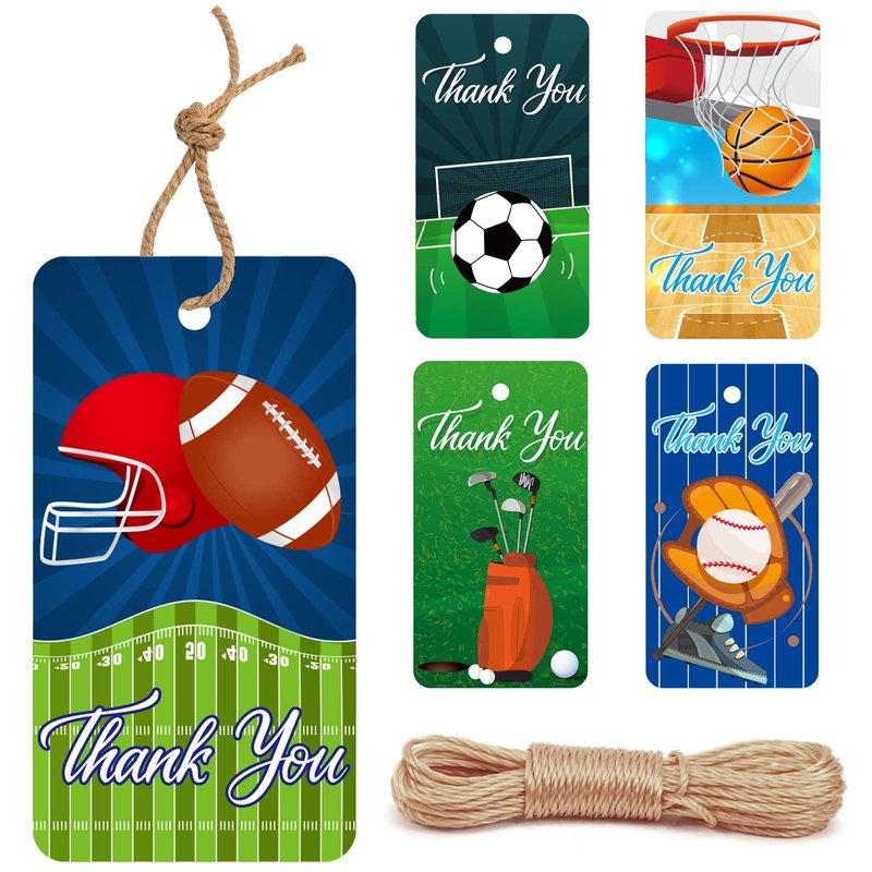 Valentines Day Sports Gift Card 120 Pieces Football Soccer Basketball ...