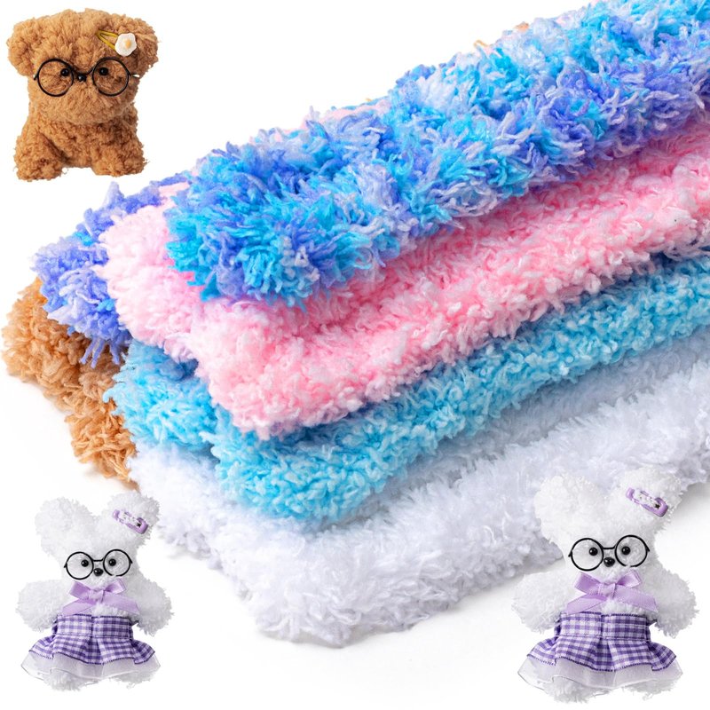 VitalCozy 10 Pcs 39.37 Inches Jumbo Coral Fleece Material Pipe Cleaners ...