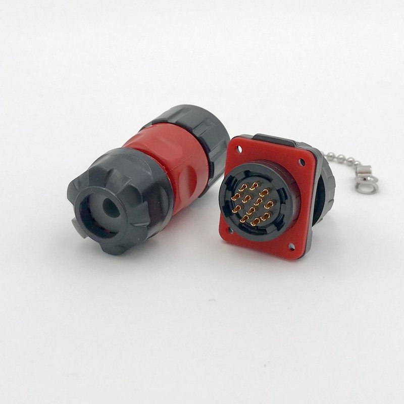 CNLINKO 12 Pin Power Industrial Circular Connector, Male Plug & Female ...