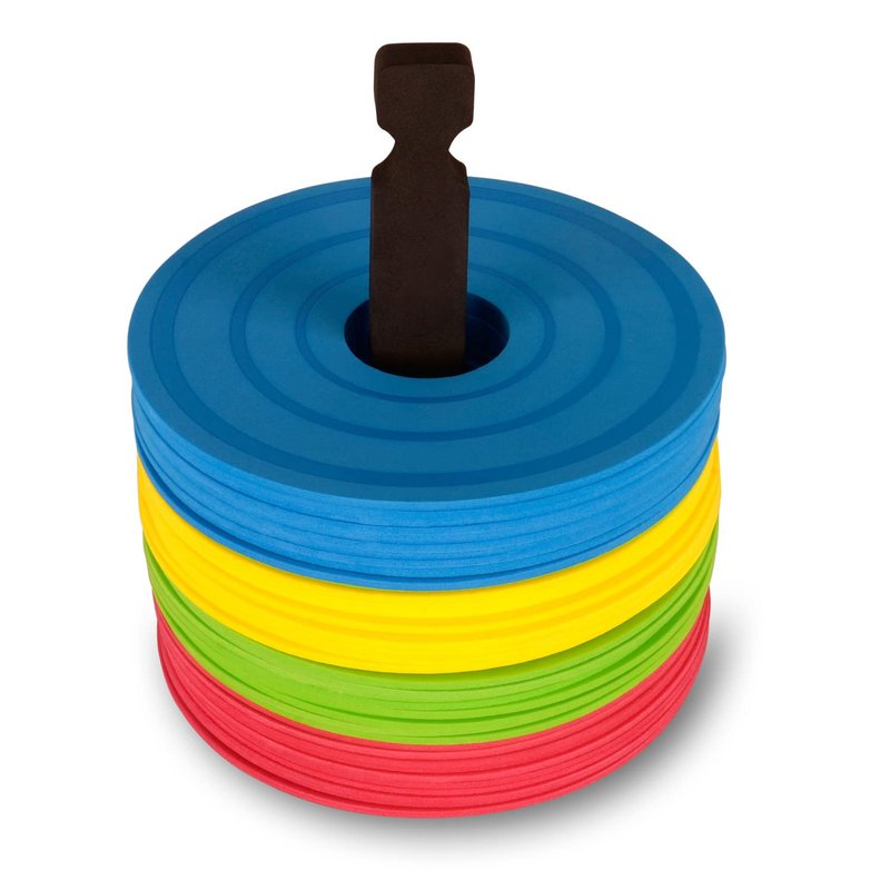 Pro Disc Cones Agility Training Markers,40 Pack,Flat Field Cones Floor ...