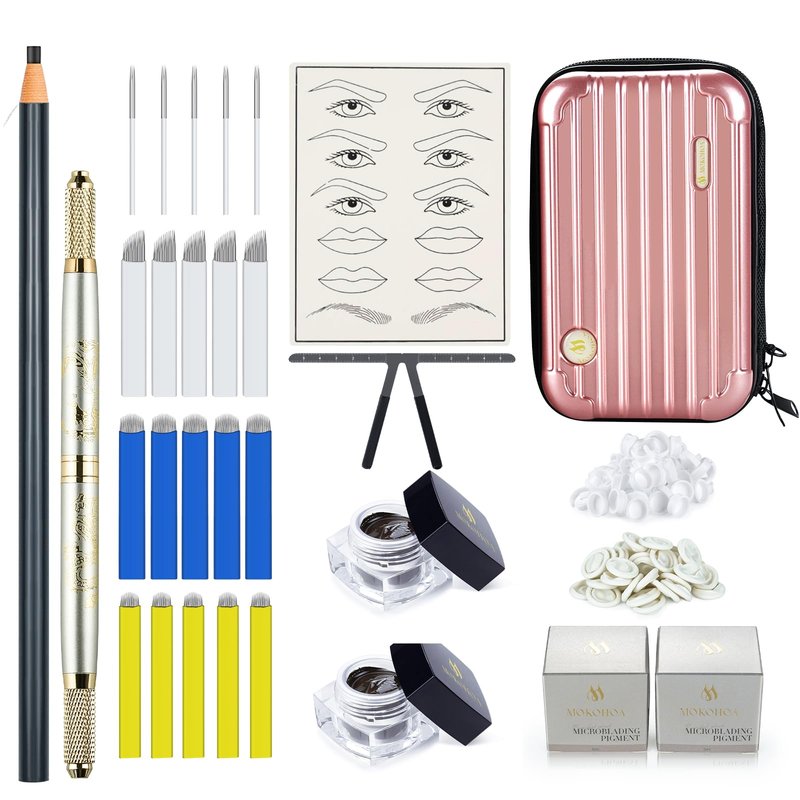 Mokohoa Microblading Kit, Microblading Supplies Kit with Microblade ...